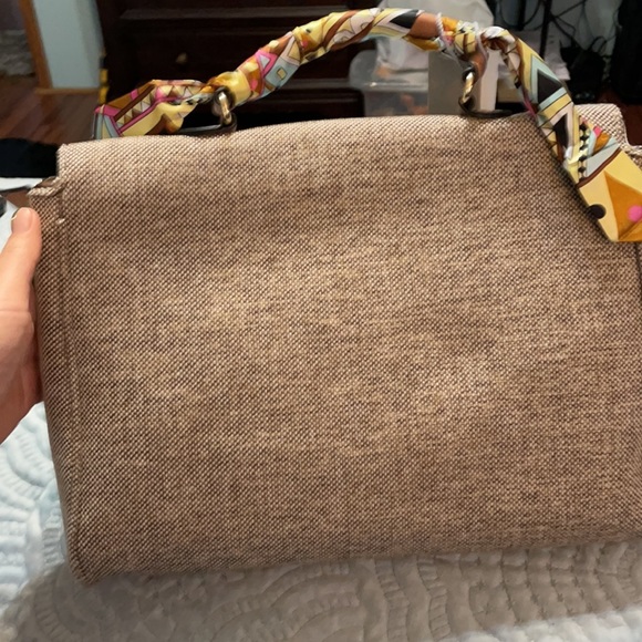 Calin collection | Bags | Calin Vegan Leather Trim Woven Body Handbag ...